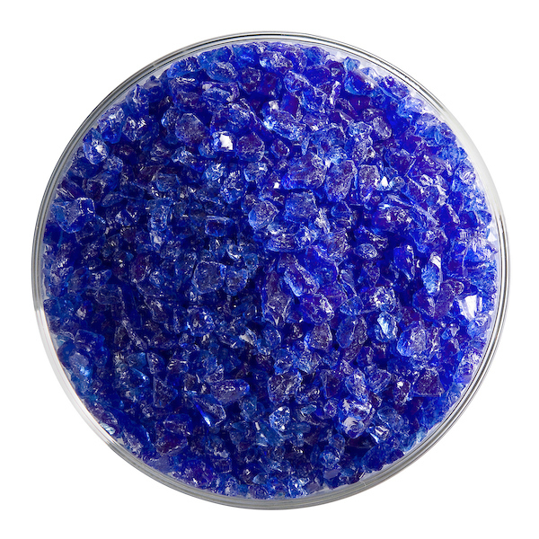 Bullseye - True Blue Transparent, Frit, Fusible #001464-Frit